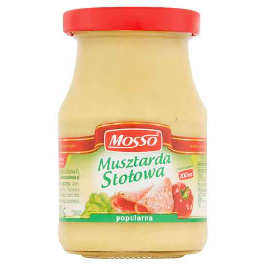 MOSSO Musztarda stolowa 200 ml - Table mustard - Piknik Express ...