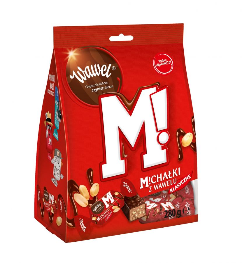 WAWEL Michalki klasyczne 280g - Chocolate covered pralines, cocoa ...
