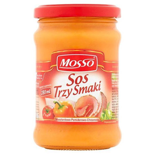 MOSSO Sos trzy smaki 280 ml - Sauce 3 flavors - Piknik Express - Polski ...