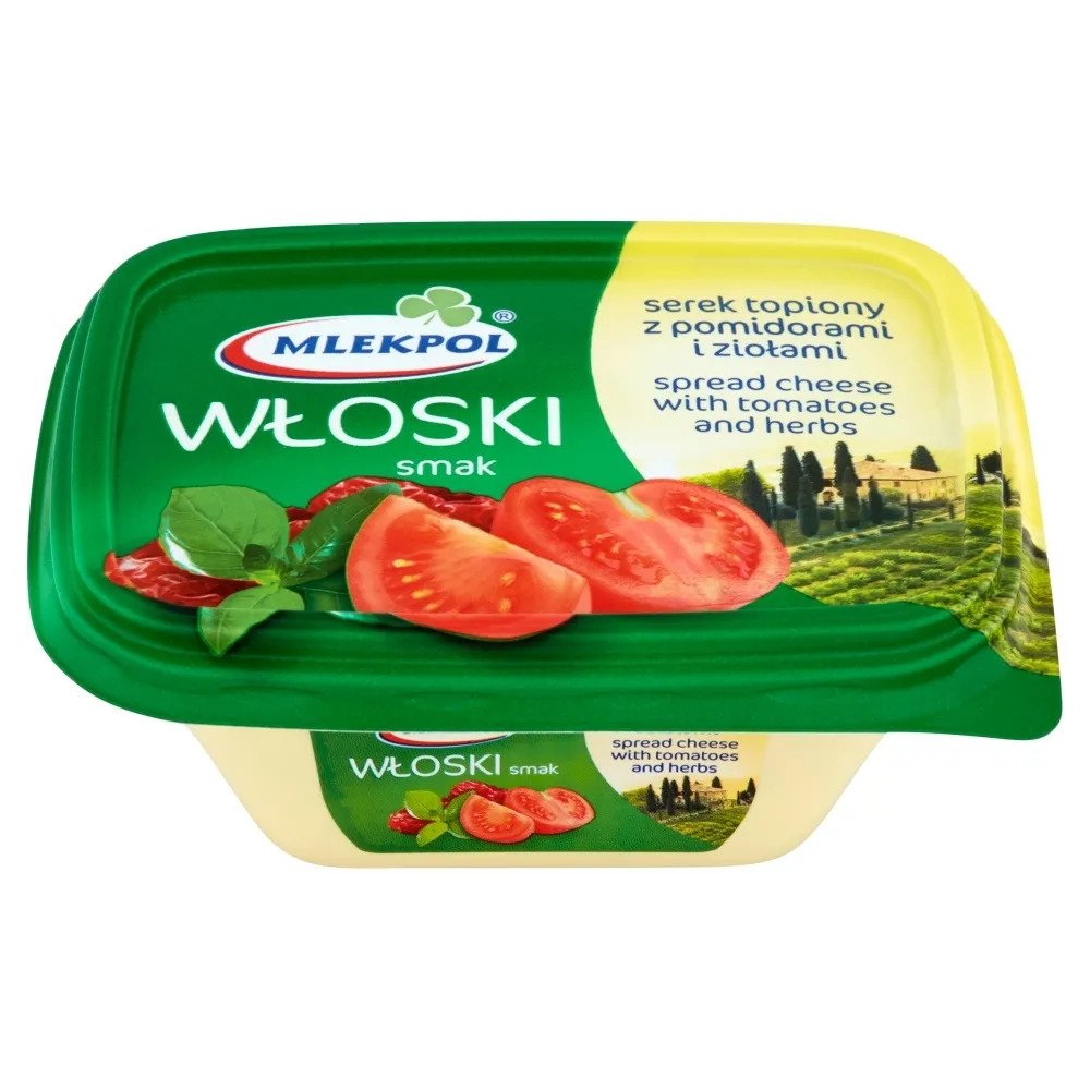 MLEKPOL Serek Wloski topiony z pomidrami i ziolami 150g - Creamy cheese ...