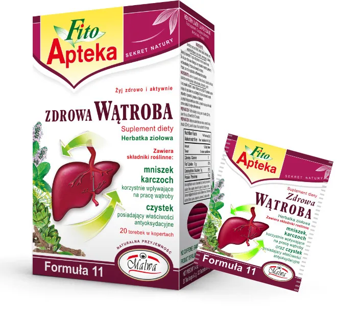 Fito Apteka Herbata ziolowa Zdrowa watroba 40g / Healthy liver herbal ...