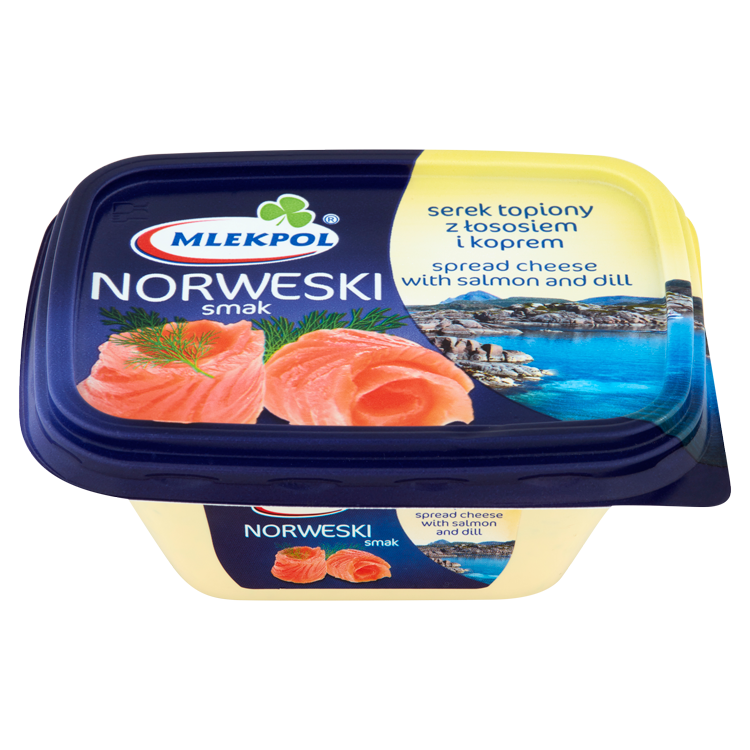 Serek topiony norweski kubek 150g / Spread cheese with salmon & dill ...